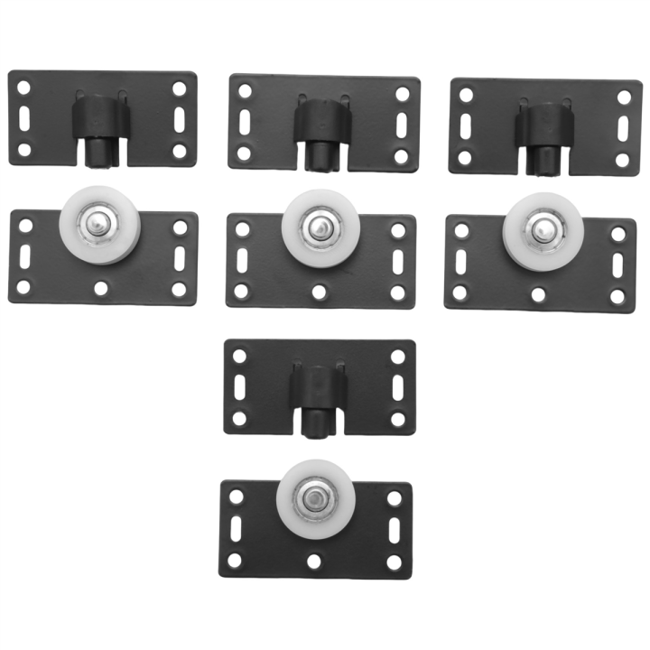4Sets Sliding Door Wheels Rollers Pulleys Runners for Cupboard Wardrobe ...