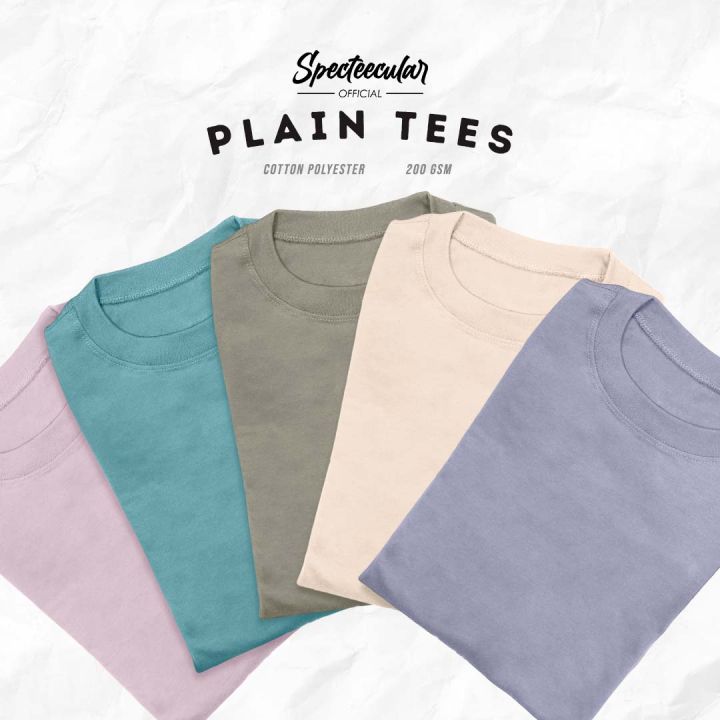 Specteecular Plain Tshirts | Acid Gray | White | Ash Gray | Khaki ...