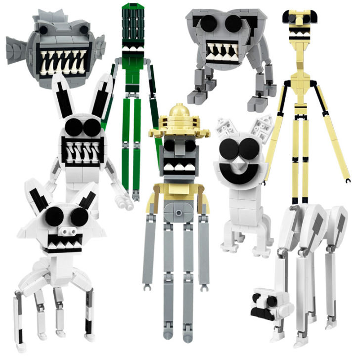 New MOC Horror Game Zoonomaly Bricks Model Horror Animal Cat Elephant ...
