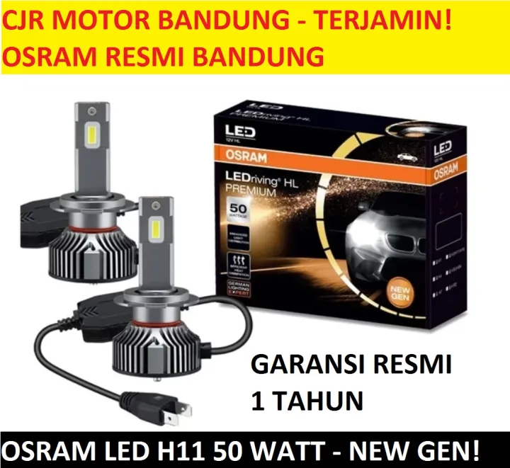 LED H11 H16 H8 50W Putih OSRAM PREMIUM NEW GEN Lampu Depan Fog Mobil ...
