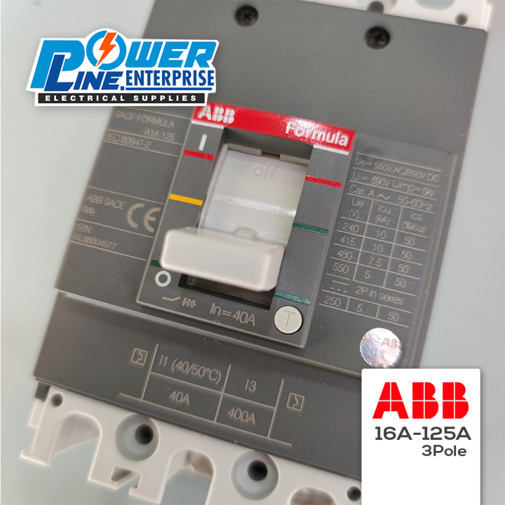 ABB A1N TMF 20a - 125a 3pole Molded Case Circuit Breaker | Lazada PH