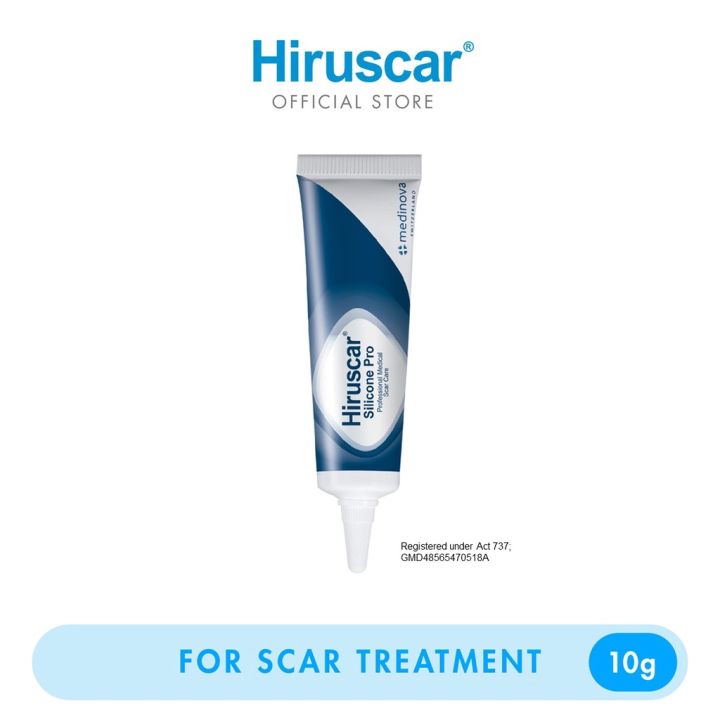 ♤Hiruscar Silicone Pro Scar Gel 10g | Scar Care for Scars and Keloids ...