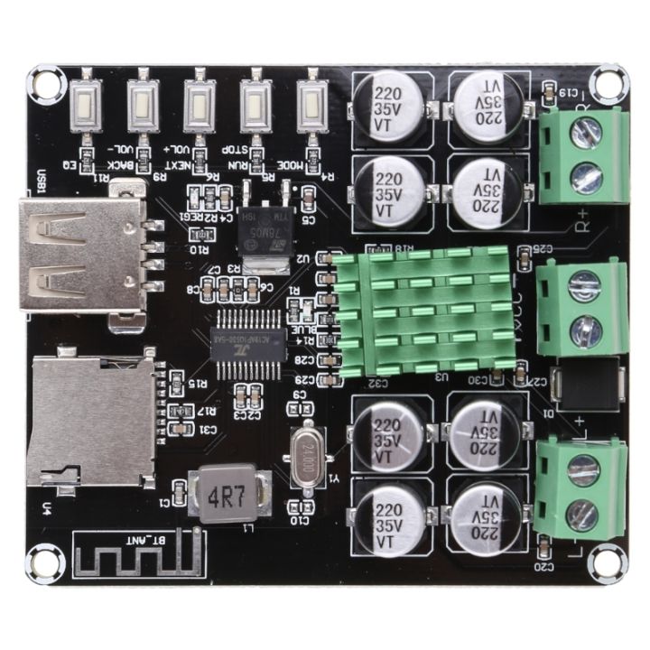 HIFI 50W+50W TPA3116D2 Stereo Bluetooth-compatible Digital Amplifier ...