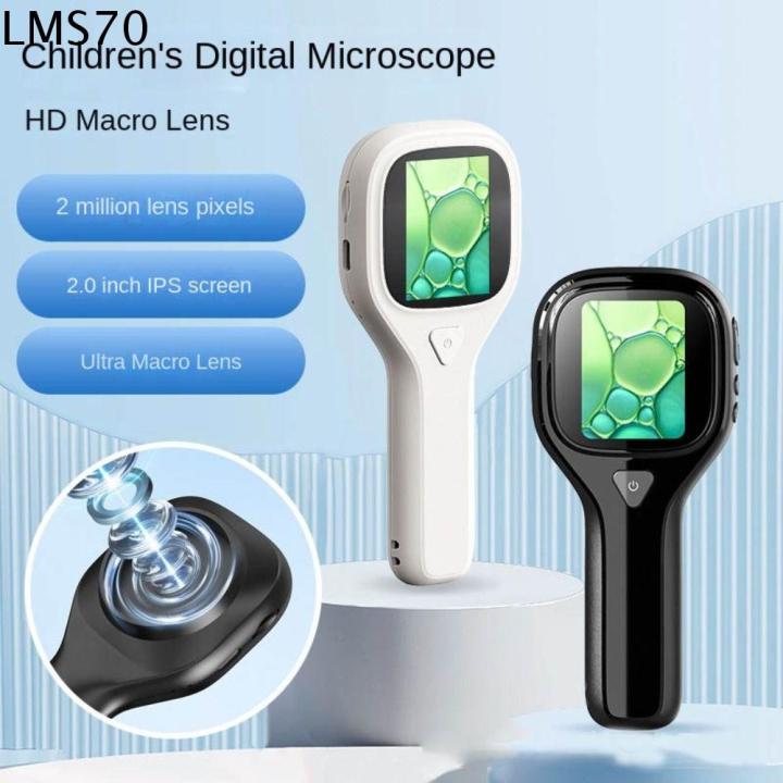 LMS70 with 2 inch Screen Kids Microscope 200x Zoom High Definition ...