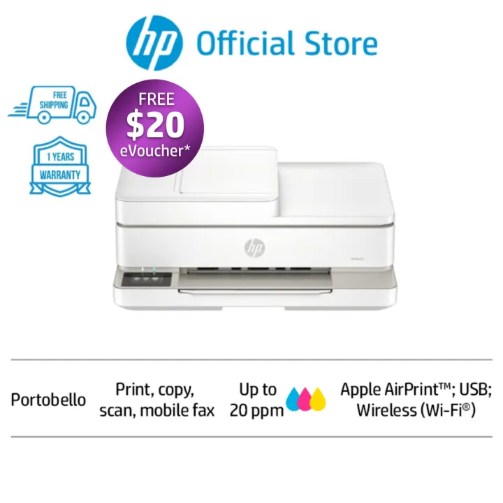 HP Envy Pro Wireless 6420e Printer | A4 | AirPrint, USB, WWCB, Wi-Fi ...