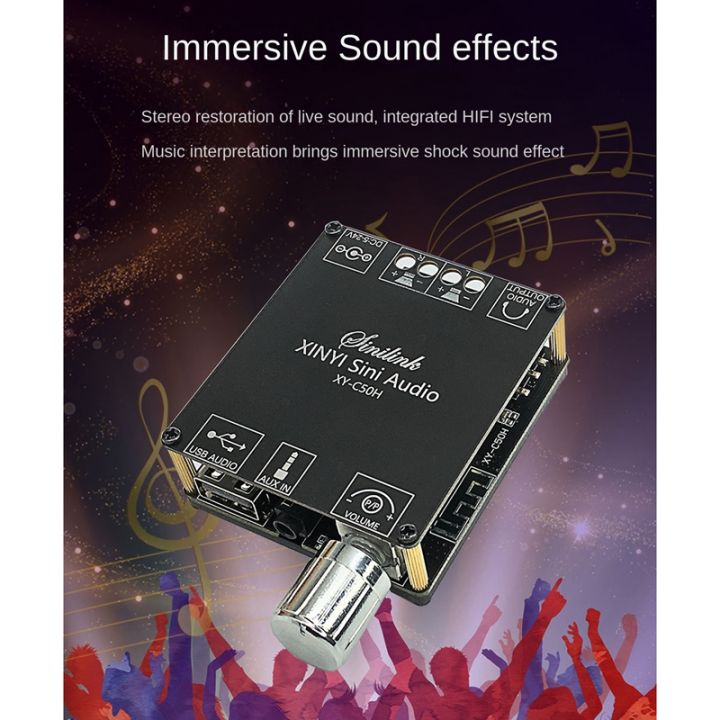 Sunshineyou-XY-C50H HiFi Premium Bluetooth Digital Power Amplifier ...