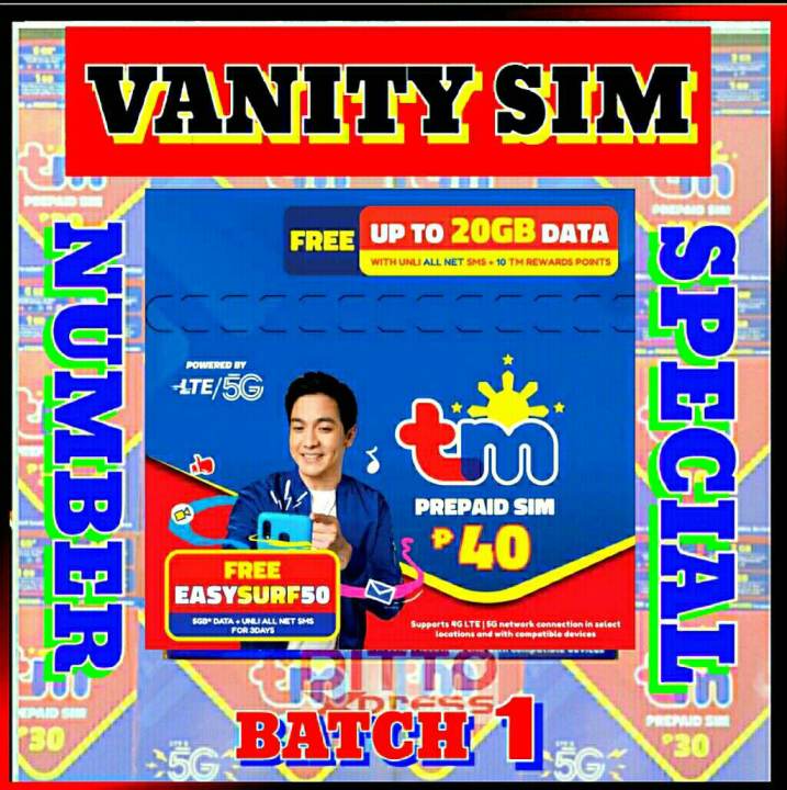 TM SIM CARD 5G VANITY SPECIAL NUMBER (Batch 1) Brand New & Sealed ...