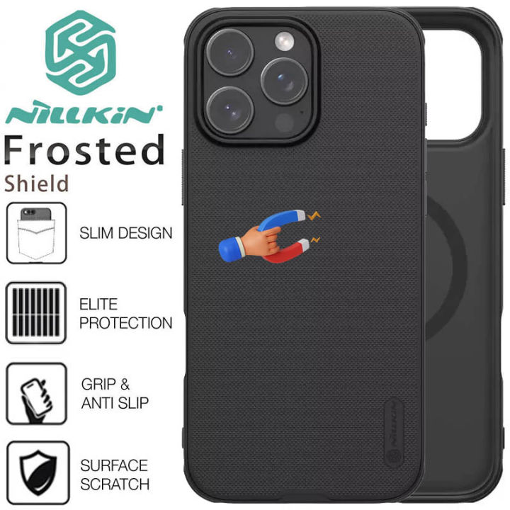 Nillkin Hard Pro Mag Case iPhone 16 Pro - Frosted Shield Casing magsafe ...