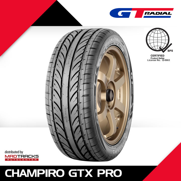 GT Radial 195/55 R15 85V CHAMPIRO GTX Pro Tire ( 195/55R15 Gajah ...