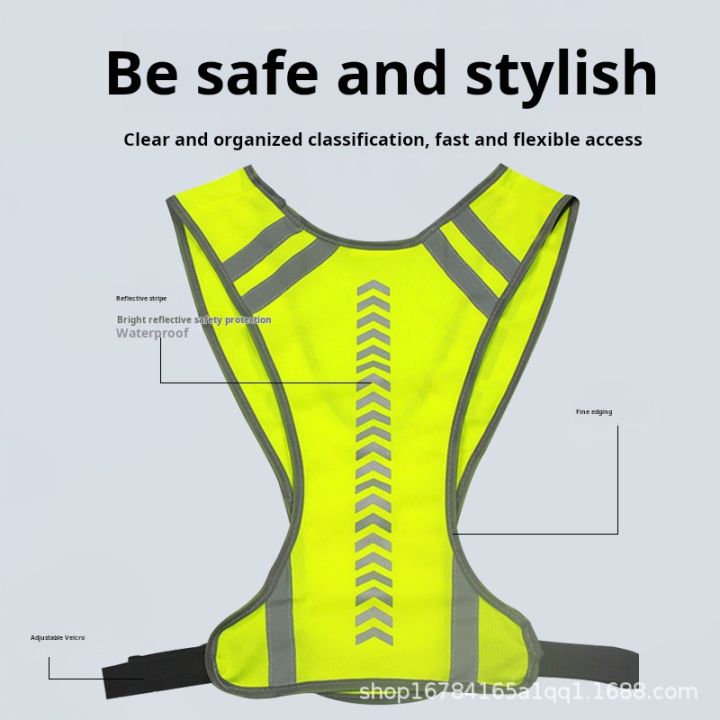 Reflective Night Running Vest High Visibility Reflective Vest Safety ...