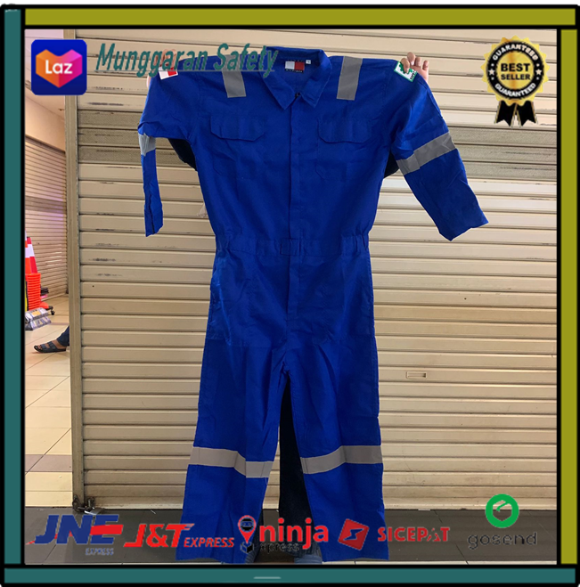 Wearpack Coverall Biru BCA Bahan American Drill - Wearpack Terusan ...