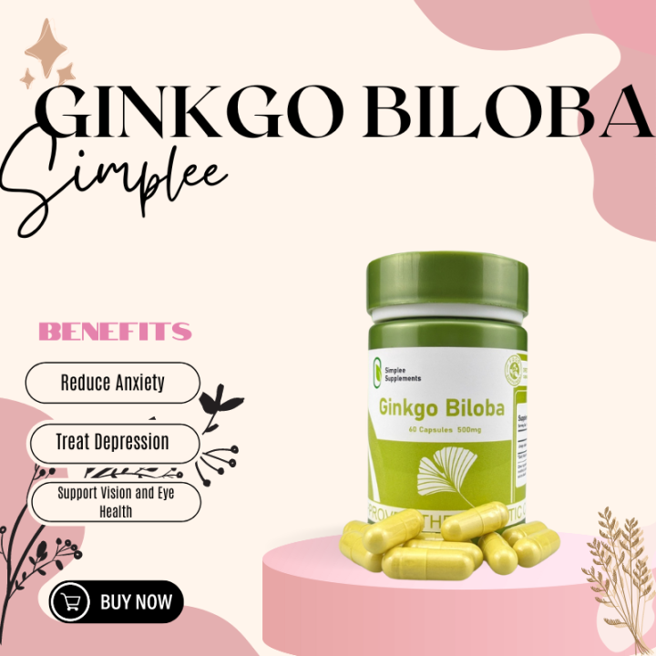 Simplee Ginkgo Biloba Capsule Supplement | Lazada PH