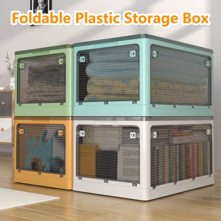 【Free Shipping】Foldable Plastic Storage Box Organizer Clothes Storage ...