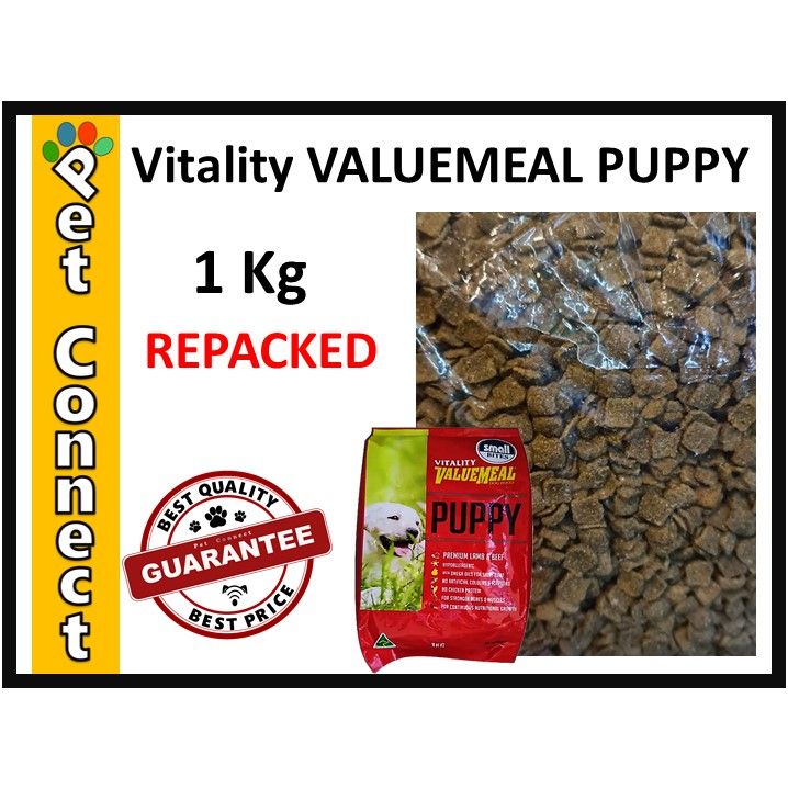 VITALITY VALUEMEAL PUPPY 1Kg REPACKED Dog Food for Puppy Small Bites ...