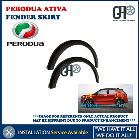 PERODUA ATIVA FENDER SKIRT FENDER ARCH NEW SIDE WHEEL COVER PANEL ...