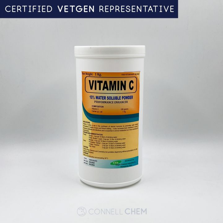 Vitamin C 10% for Animals | Water Soluble Powder | Vet Product | 1Kg ...