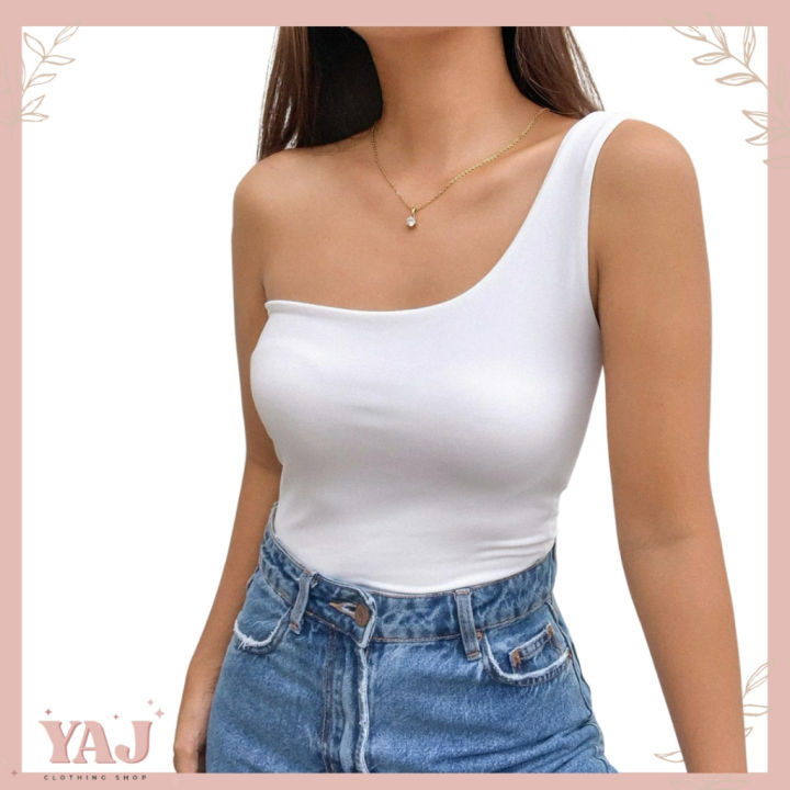 YAJ Luna Venus Cut Double Lined Top | Lazada PH