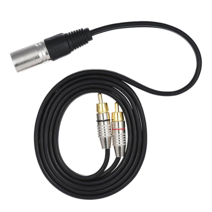 Miracle Shining XLR Male To 2 X Phono Phonos RCA RCAs Plug Cable ...