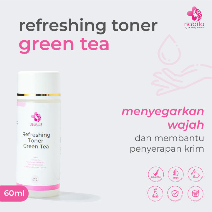 NABILA - TONER GREEN TEA 60 ML | NABILA SKINCARE | NABILA BY DR HENY ...