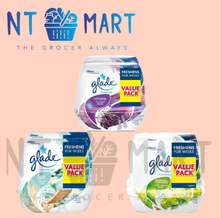 Glade Scented Gel - 5 Scents 180g x 2 Value Pack | Lazada