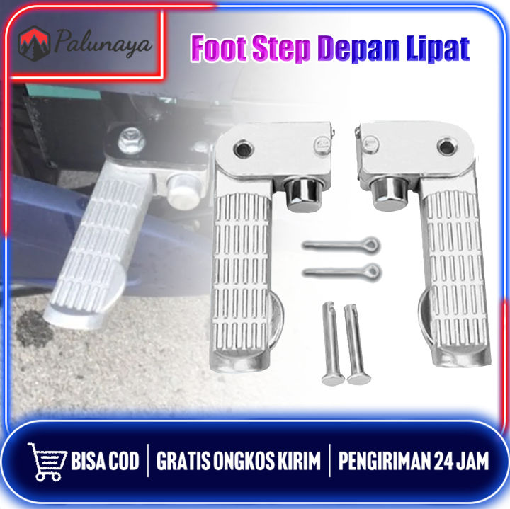Foot Step Depan Lipat / 1 Pasang Anti Slip Pedal As Sepeda Elektrik ...