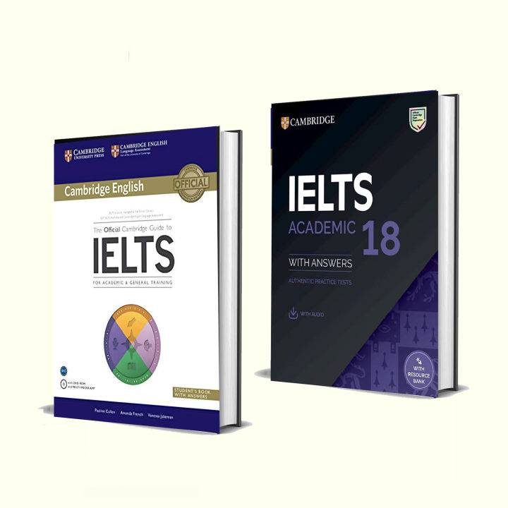 Paket 2 Buku Ielts Official & academic 18 with audio | Lazada Indonesia
