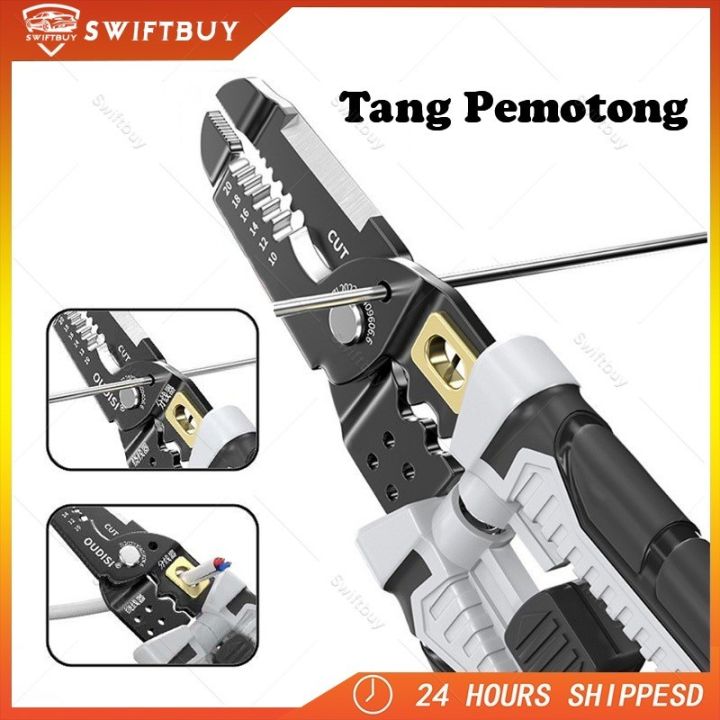 10in1 Tang Kabel Multifungsi Wire Cutter Pliers Tang Tukang Listrik ...