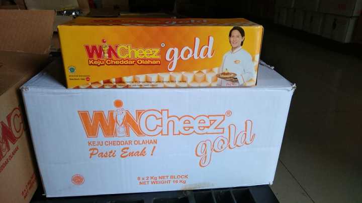 Keju Wincheez Gold / Keju Cheddar Blok 2kg | Lazada Indonesia