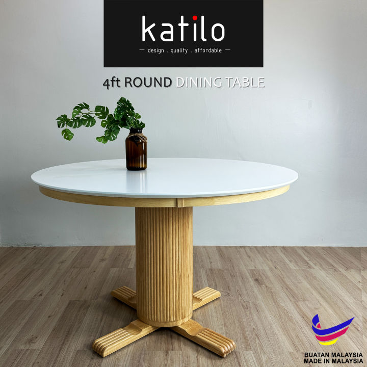 LAX Dining Table / Round Table / Solid Wood Table / Dining Room ...