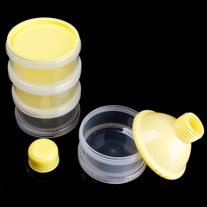 Portable Baby Infant Feeding Milk Powder &Food Bottle Container 3 Cells ...