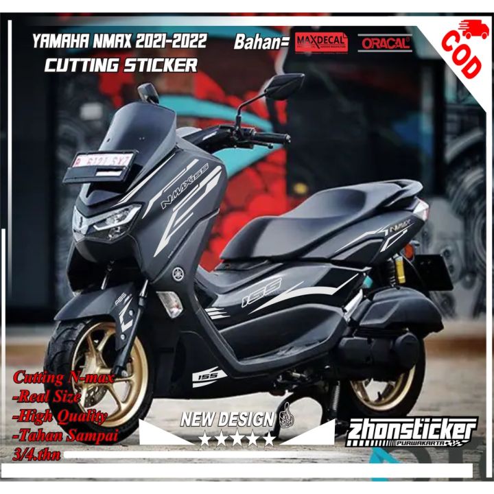 striping nmax new 2021-2022 sticker cutting plat bodi simple motif lis ...