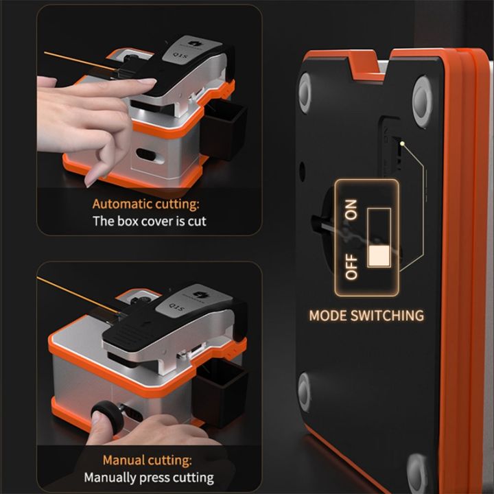 Q1S Fully Automatic Electric Fiber Optic Cleaver Rechargeable Optic ...