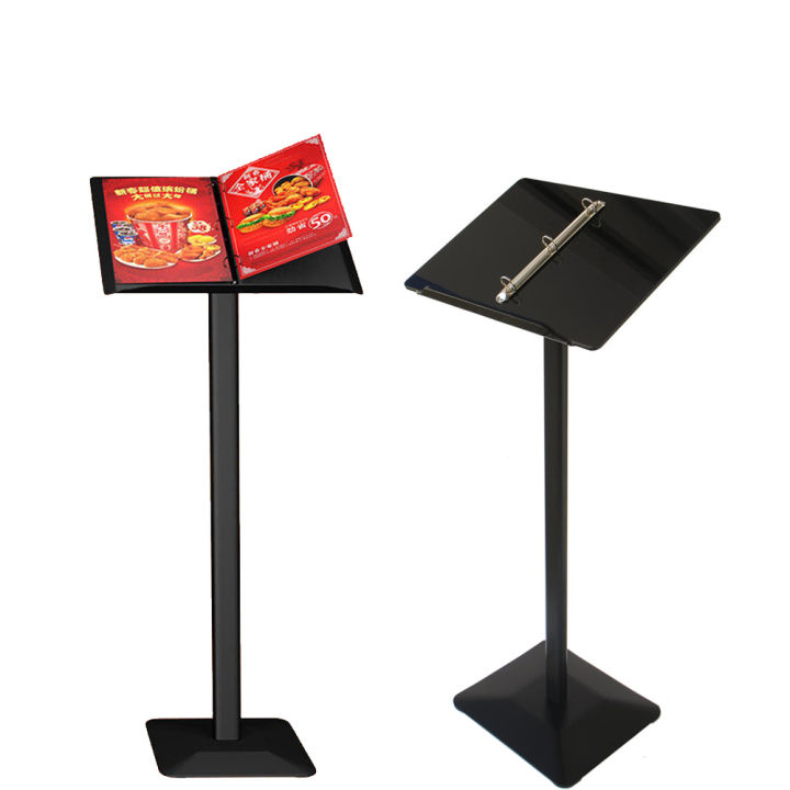 Floor Menu Brochure Binding Browser Catalogue Portable Binder Stand ...