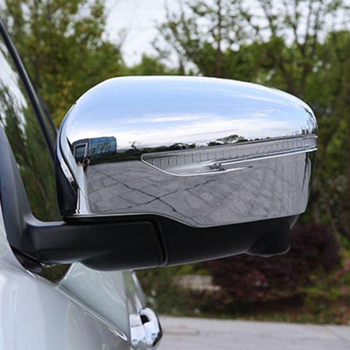 LT For NISSAN NAVARA 2016-2024 chrome silver car side mirror cover ...