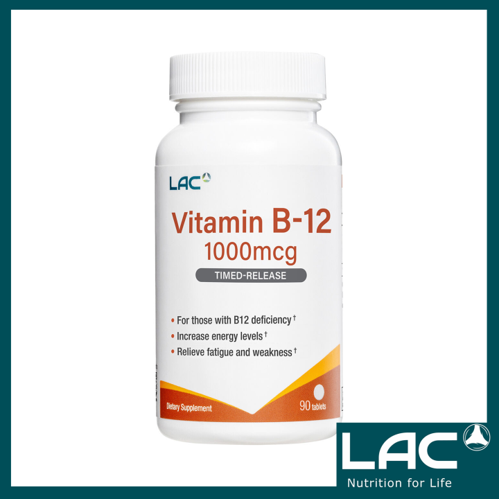 LAC Vitamin B-12 1000mcg Timed-Release 90TB (best by: November 2026 ...