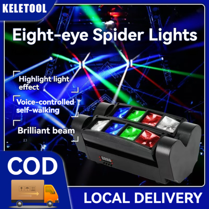 Spider Light Mini Spider Moving Head Cree LED RGBW Beam Stage Untuk ...