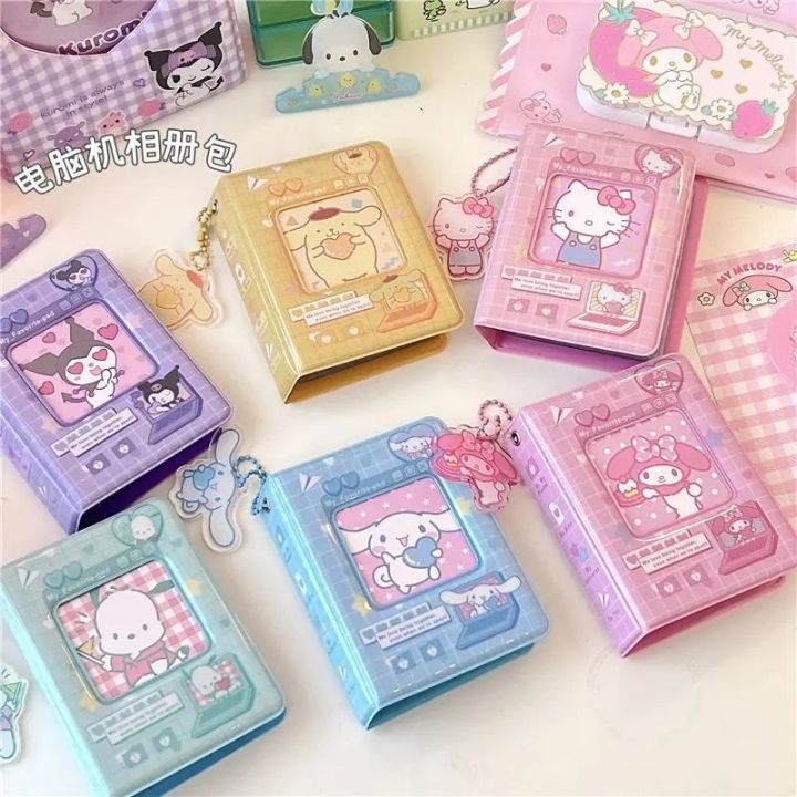 Kawaii Sanrioed Hello Kitty Photo Album 3 Inch Anime Melody Kuromi ...