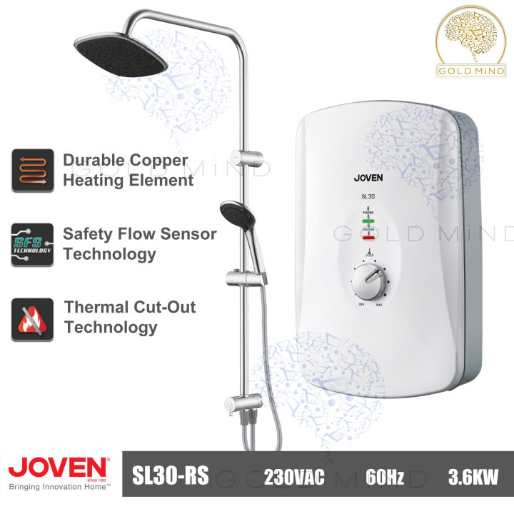 Joven Instant Hot Shower Heater Single Point w/ Rain Shower and ...