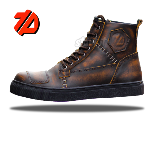 Sepatu Boots Pria Bikers Kulit Asli Sepatu Boot Cowboy Bikers Original ...