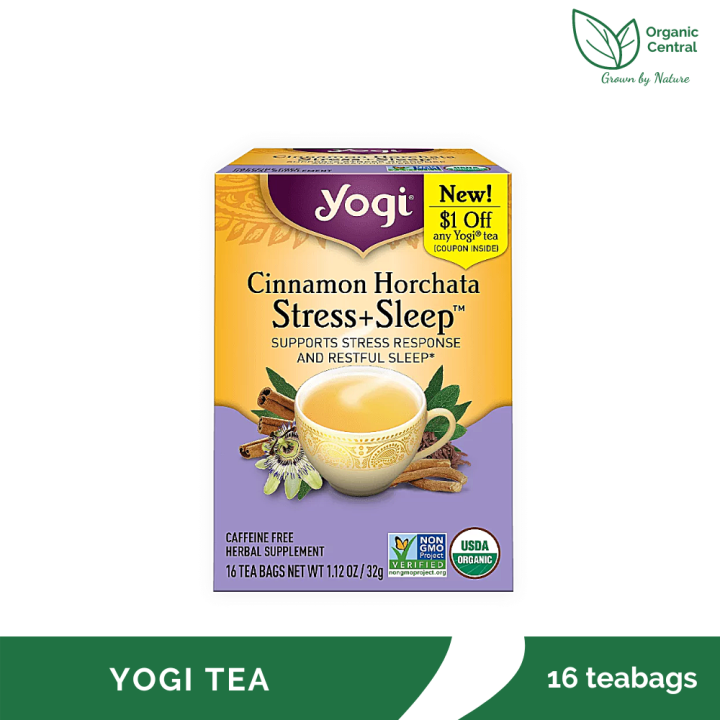 Yogi Tea Cinnamon Horchata Stress + Sleep 16 Teabags | Lazada PH