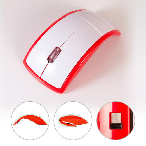 Wireless Folding Mouse For PC Laptop Computer Ergonomic Gaming Mause ...