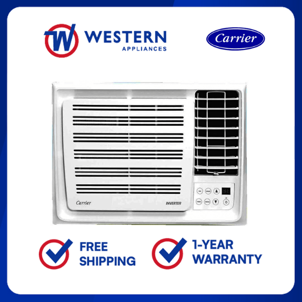 Carrier WCARH008EEVC2 0.75HP Compact Inverter, Window Type Air ...