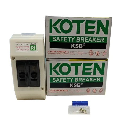 Koten Safety Breaker KSB 2P (10A, 15A, 20A, 25A, 30A, 40A, 50A, 60A ...