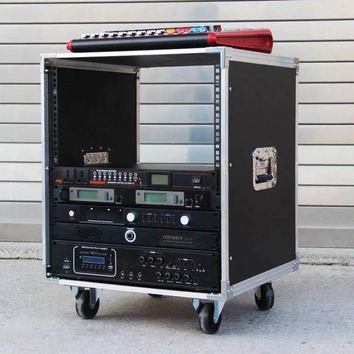 8U/16U/Cabinet Shelf KTV Audio Flight Case Cabinet Mixer Amplifier ...