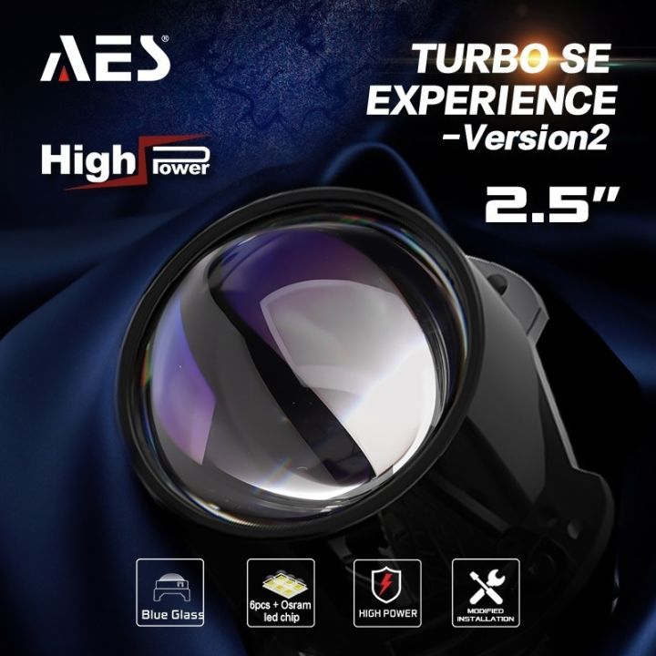 SEPASANG ! Biled Projector AES Turbo SE Experience V2 2.5 Inch Version ...