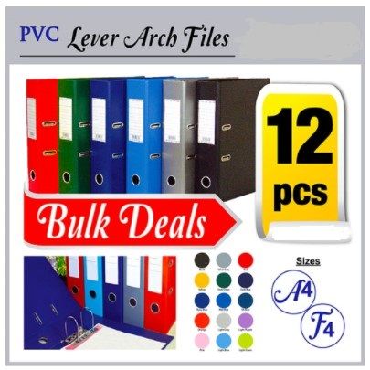 【12pcs】A4 Size 3 inch PVC Arch File | Lazada Singapore