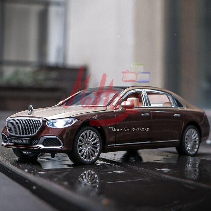 Diecast Xinhaodi model Maybach S680 skala 1/24 cocok untuk koleksi atau ...