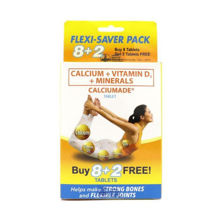 Calciumade (8+2 SAVER PACK) - 10 TABLETS | Lazada PH