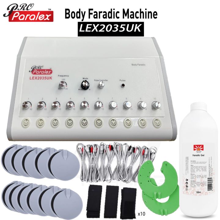 Lex2035UK - Body Faradic Machine with Body Faradic Gel (1000ml) | Lazada