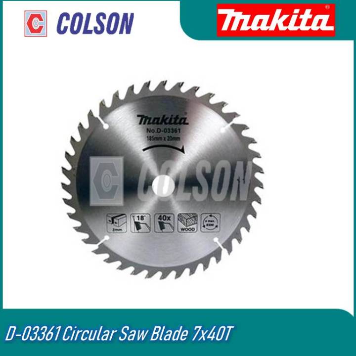 COLSON MAKITA D-03361 7x40T Circular Saw Blade Wood Saw Blade マキタ | Lazada